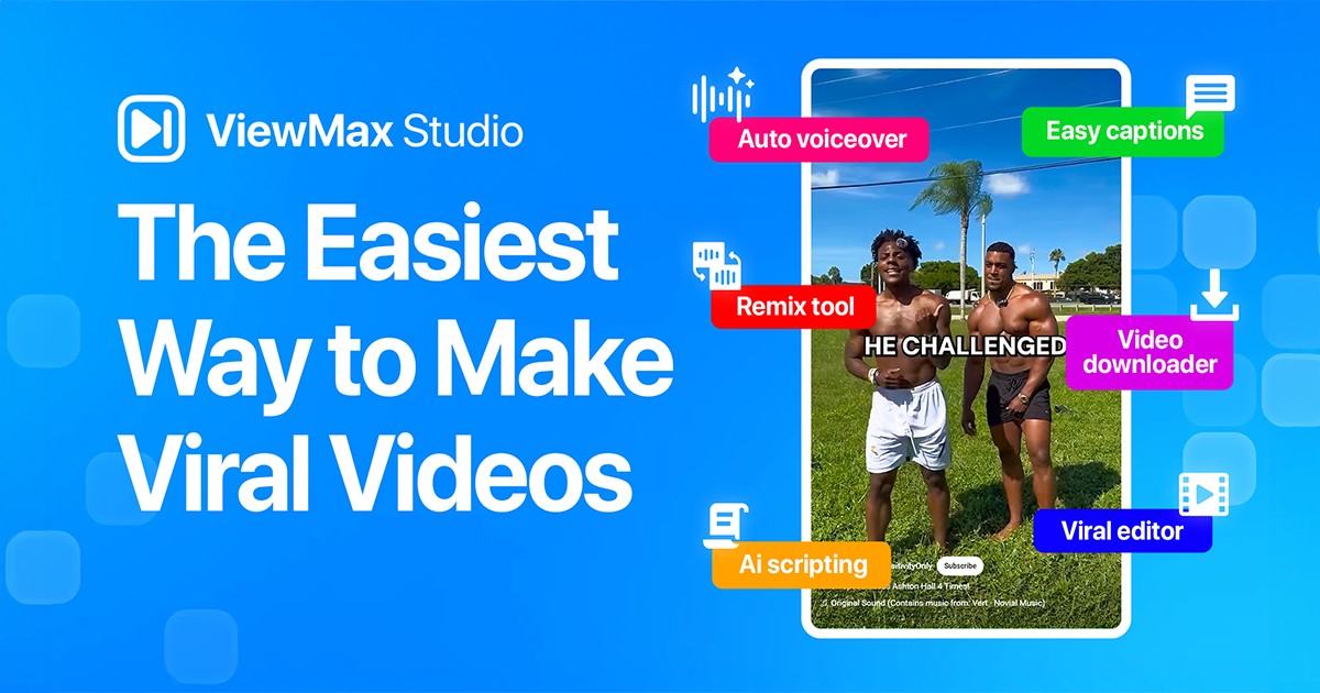 Viewmax – The Video Editor Built for Creating Viral Videos
